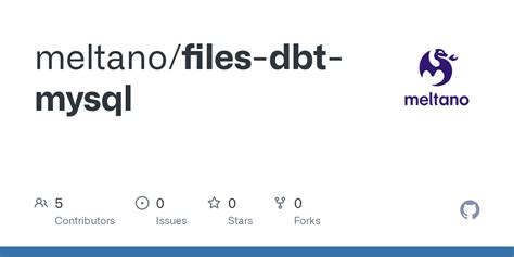 Github Meltanofiles Dbt Mysql