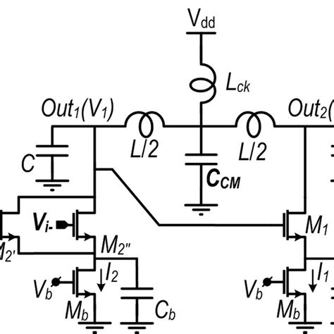 equivalent circuit of the injection locking frequency doubler