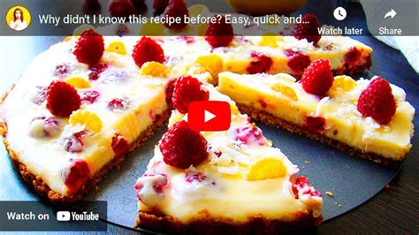 Lemon Condensed Milk Tart Video Recipe