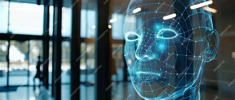 Premium Photo Aidriven Facial Recognition Security System Modern Technology Facial Recognition