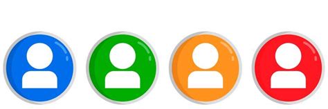 three dimensional user icon simple flat royalty free vector