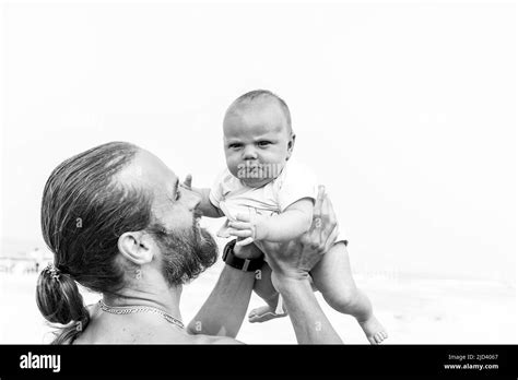 At Beach With Dad Hi Res Stock Photography And Images Alamy