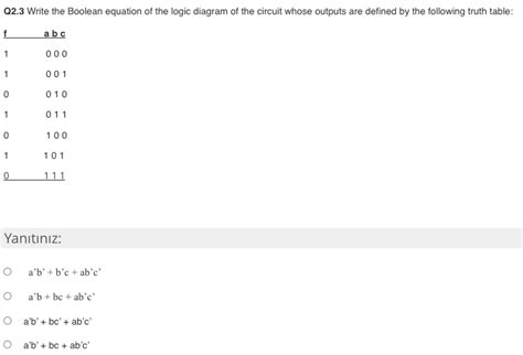Solved Q Write The Boolean Equation Of The Logic Diagram Chegg Com