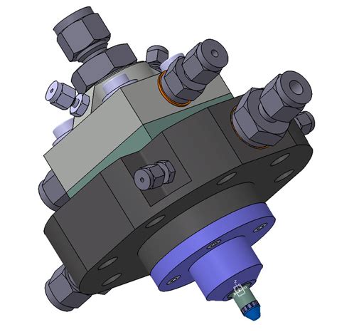 3 D View Of Pintle Injector Download Scientific Diagram