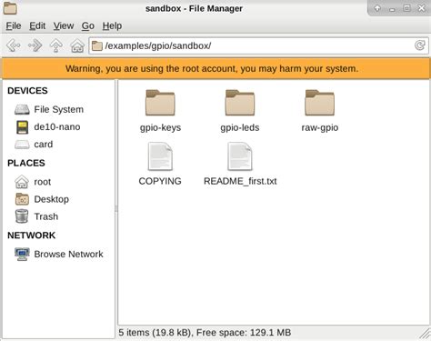 Explore The Gpio Example Application