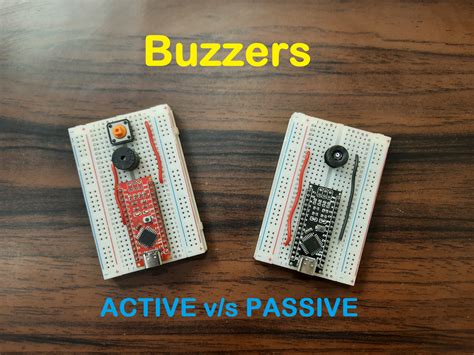 Active And Passive Buzzer Discussed 6 Steps Instructables