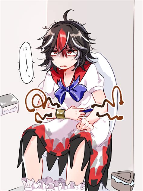 Shiya Re Kijin Seija Touhou Highres Girl Ahoge Black Hair Bloomers Blue Bow Bow