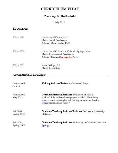 FREE 10 Research Assistant CV Samples Templates In MS Word PDF