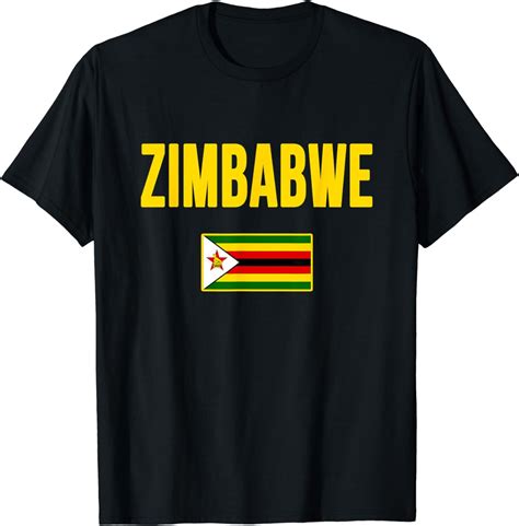 Zimbabwe Zimbabwean Flag Souvenir T Shirt
