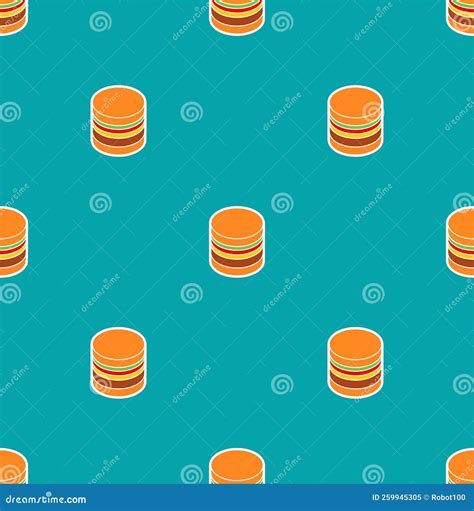 Burgers Pattern Seamless Hamburger Background Simplified Fast Food