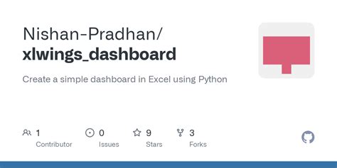 Github Nishan Pradhanxlwingsdashboard Create A Simple Dashboard In Excel Using Python