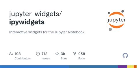 Github Jupyter Widgetsipywidgets Interactive Widgets For The Jupyter Notebook