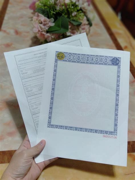 Watermark Paper Hot Stamping Hologram Uv Invisible Printing Title Certificate Custom