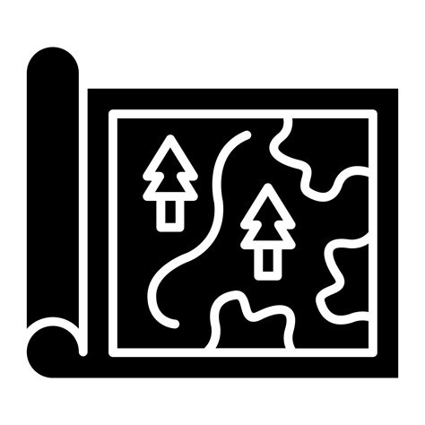 Treasure Map Vector Icon Vector Art At Vecteezy