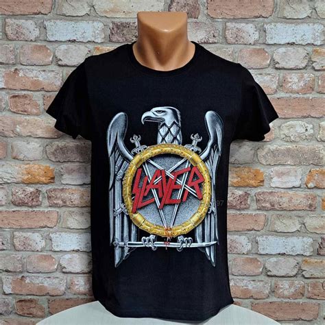 Нова мъжка тениска с дигитален печат на музикалната група Slayer Xs S M L Xl Xxl Xxxl Тен
