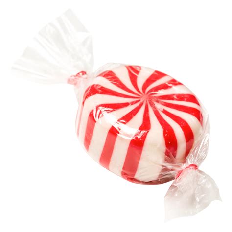 Delicious Red And White Striped Candy Wrapped In Cellophane 57911250 Png