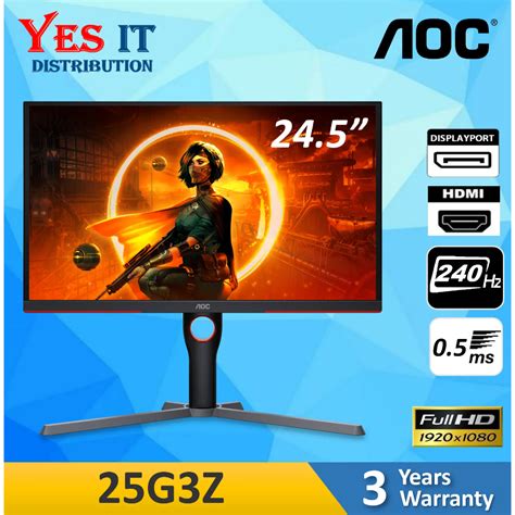 AOC 25G3Z IPS 0 5ms 25G3ZM VA 1ms 24 5 Full HD 1920x1080 240HZ Gaming Monitor HDMI