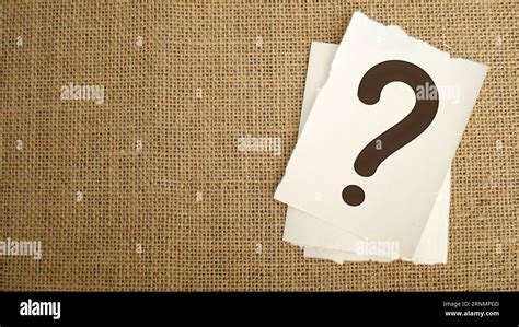Question Mark Heap On The Burlap Concept For Confusion Question Or