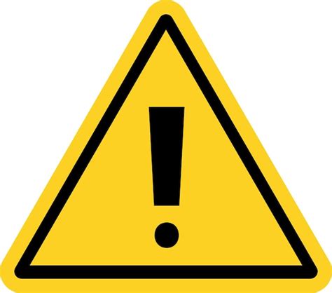 Premium Vector Warning Triangle Icon Yellow Caution Warn In Warning Sign With Exclamation Mark