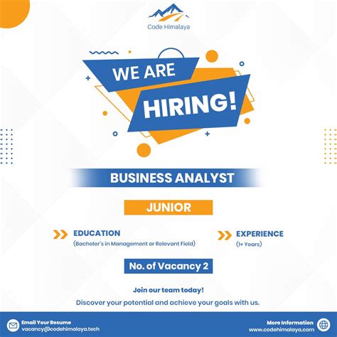 Code Himalaya On Linkedin Businessanalyst Opportunity Vacancy Career