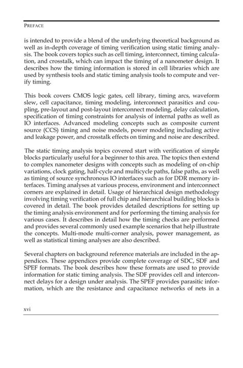 Vdoc Pub Static Timing Analysis For Nanometer Designs A Practical Approach Pdf