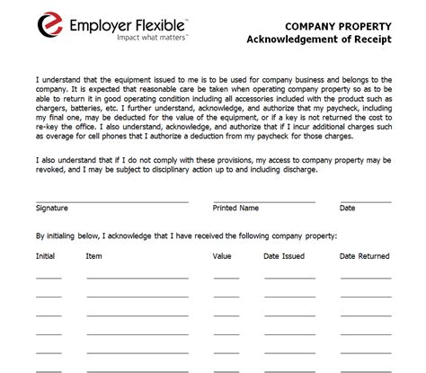 Acknowledgement Receipt Template Word Free Download Excel Free Word Template