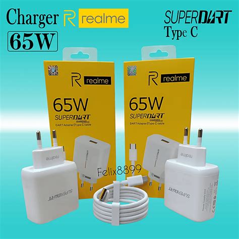 Jual Charger Casan Realme Type C Super Dart 65W Original Fast Charging 65 Watt Shopee Indonesia