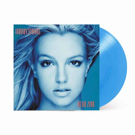 Britney Spears In The Zone Lp Blue Vinyl Plastic Stone Records