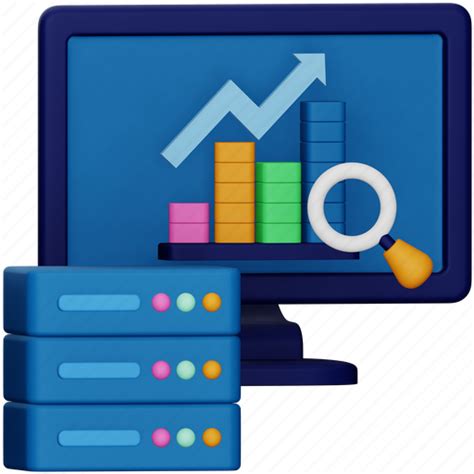 Server Data Analytics Sales Database Search Storage 3d Illustration Download On Iconfinder