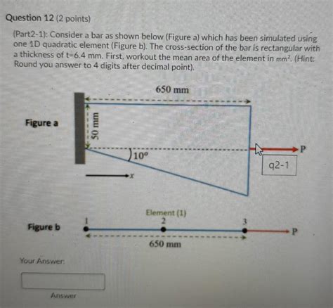 solved question 12 2 points part2 1 consider a bar as