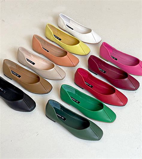 카모밀레 ~255｜1cm 러스티 사각 랩핑 플랫슈즈 펌프스 로우힐 로퍼 단화