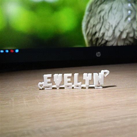Stl File Keychain Evelyn 🗝️ ・3d Printer Model To Download・cults