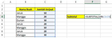 Program312 Sumif Dan Subtotal