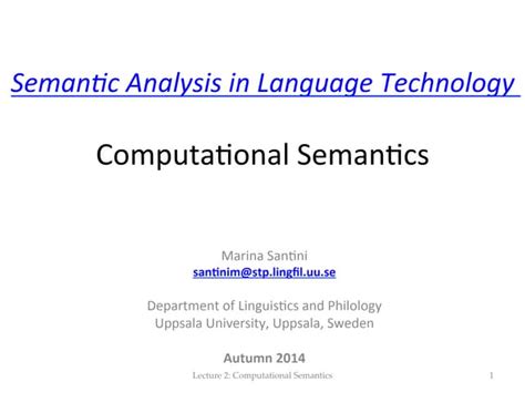 Lecture 2 Computational Semantics Pdf