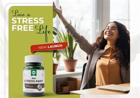Aloe Stress Away Tablets 60 Tablets Herbal Stress Relief Capsule
