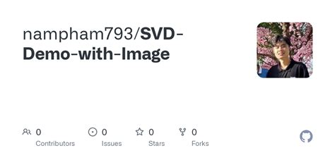 Github Nampham793svd Demo With Image