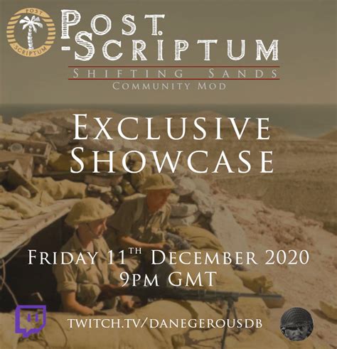December 2020 Showcase Image Shifting Sands Mod For Post Scriptum Moddb