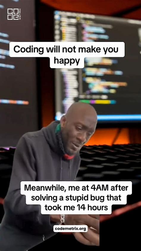 14 Hour Bug Hunt And The 4 Am Victory Dance 🎉😅 Coderlife In 2025 Coding Programmer Humor