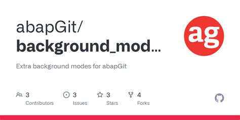 Github Abapgitbackgroundmodes Extra Background Modes For Abapgit
