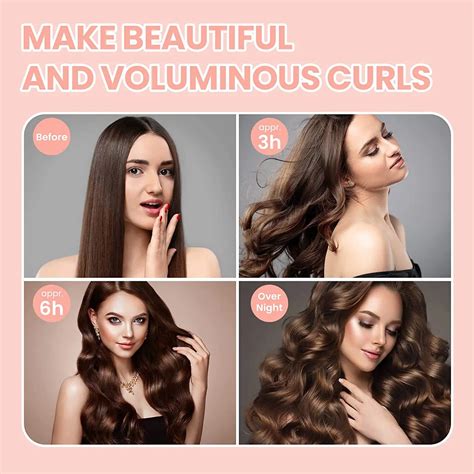 Heatless Hair Curlers Jumbo Flexible Curling Rods Bendable Twist Soft Foam No Heat Hair Rollers