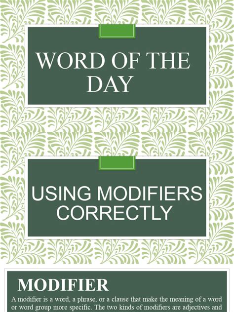 Using Modifiers Correctly Grade 10 Pdf Adverb Adjective