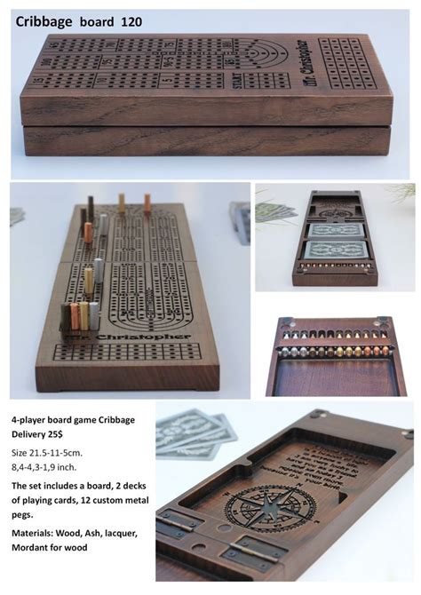 Unusual Birthday Ts Men Cribbage Wood Plank T To Dad Cribbage 4 Track Wood Cribbage Board