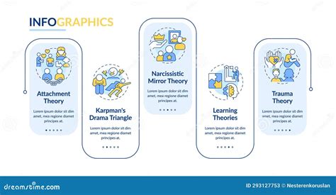 Colorful Codependent Relationship Layout With Linear Icons Stock Illustration Illustration Of