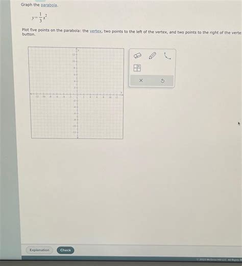 [solved] Graph The Parabola Y 31x2 Plot Five Points On Th