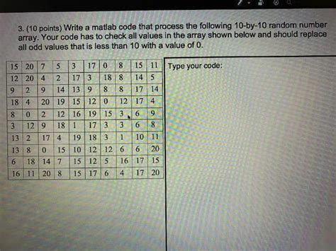 Solved 3 10 Points Write A Matlab Code That Process The