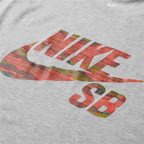 Nike SB Seasonal Logo Tee Dark Grey Heather END