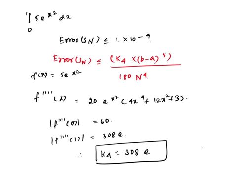 Solved Use The Error Bound And The Least Possible Value Of Which Error