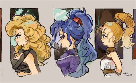 Marle Ayla And Schala Zeal Chrono Trigger Drawn By Uzutanco Danbooru
