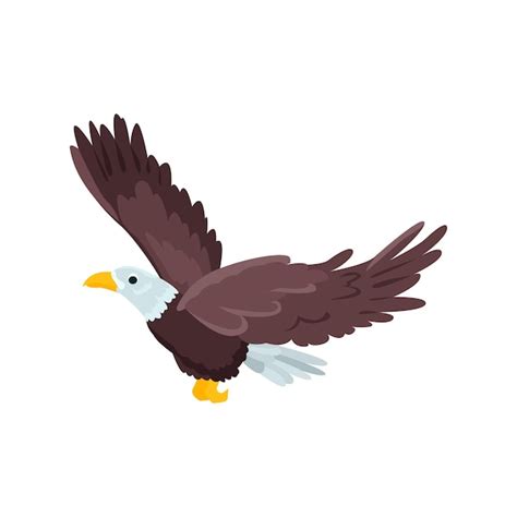 Premium Vector Eagle Flat Icon Colored Vector Element From Birds