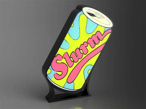 Futurama Slurm Can Usb Led Lightbox By Joshuamakesmakerworld Download Free 3d Models